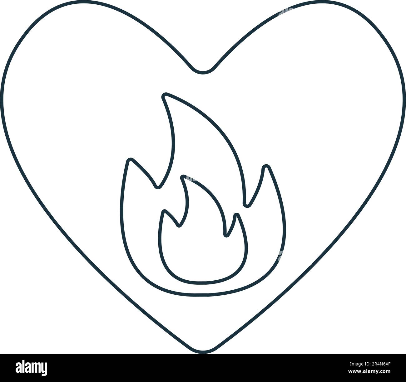 Passion icon. Monochrome simple sign from core values collection ... Passion icon. Monochrome simple sign from core values collection ...