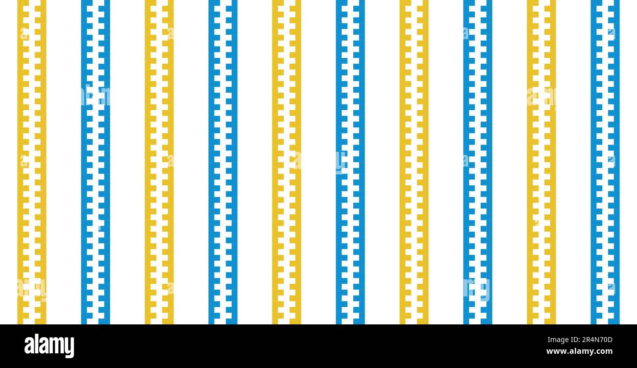 Blue and yellow simple vector stripes pattern. Ukrainian vertical ...