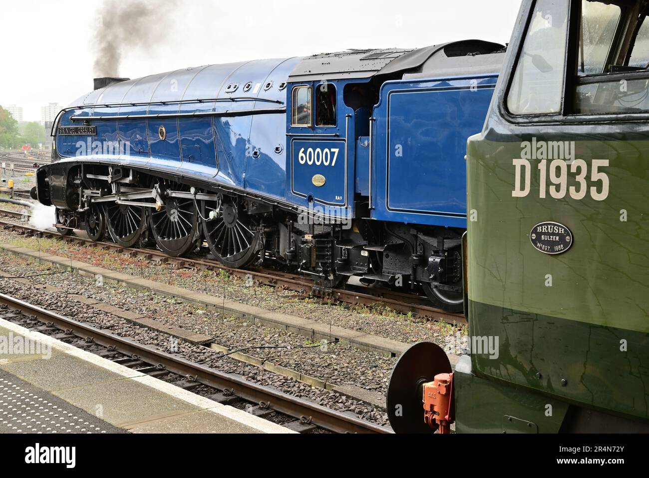 Class A4 Pacific No 60007 Sir Nigel Gresley at Bristol Temple Meads ...