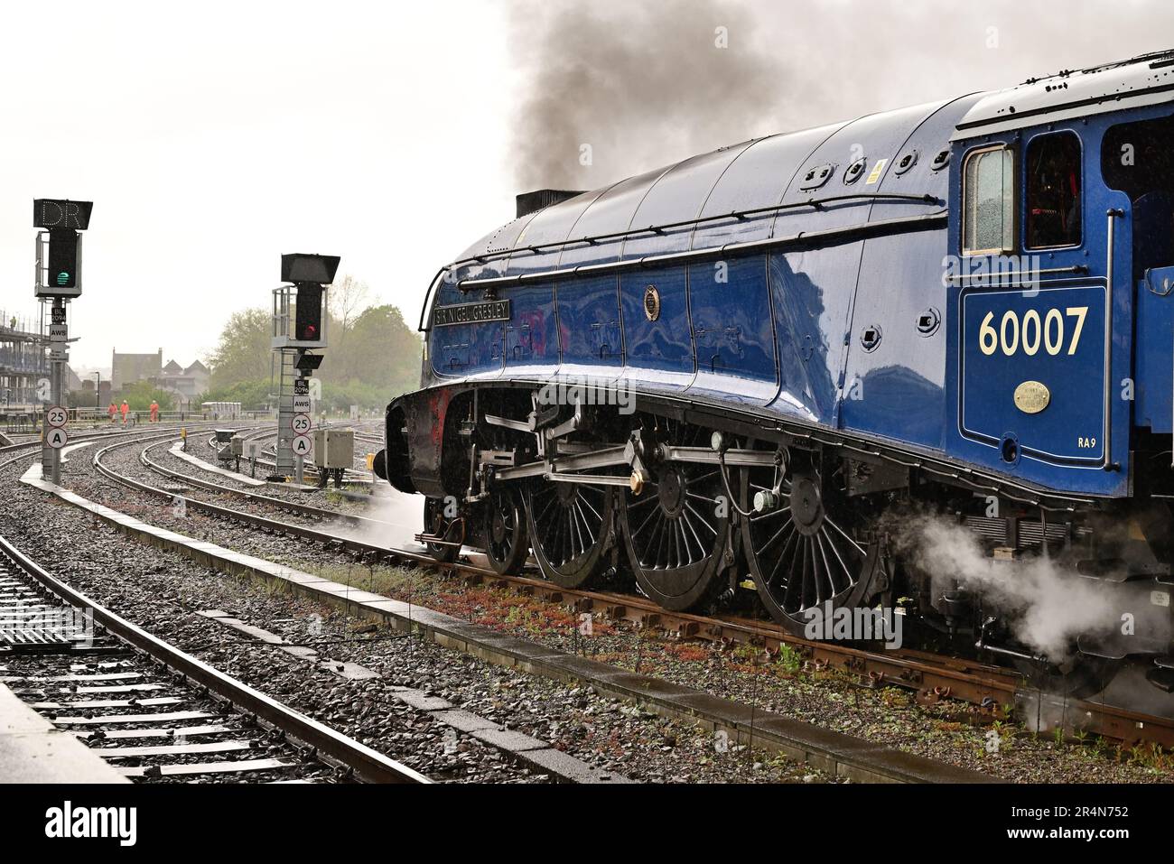 Class A4 Pacific No 60007 Sir Nigel Gresley at Bristol Temple Meads ...