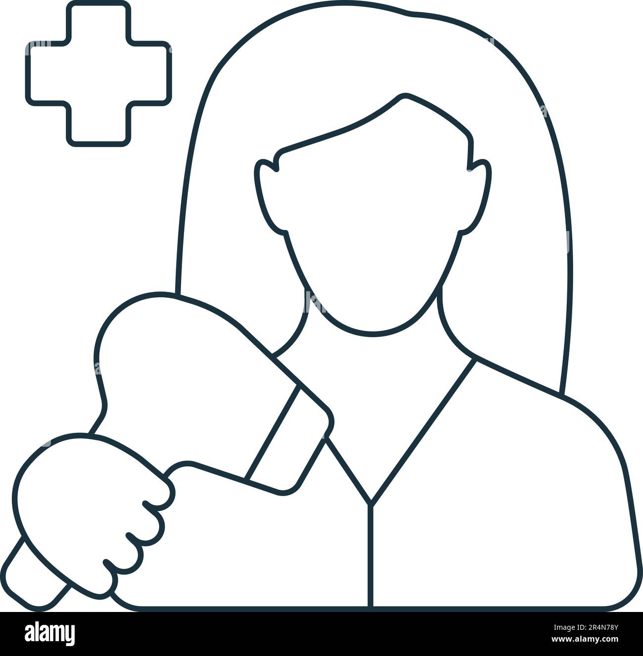 Cosmetologist icon. Monochrome simple sign from cosmetology collection ...