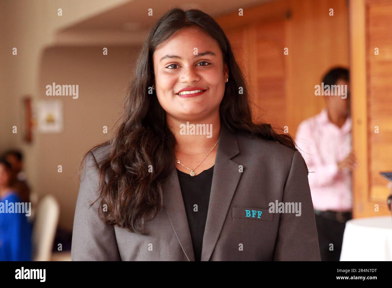 Akhi Khatun, the centre-back, who was a key member of the SAFF Women's ...