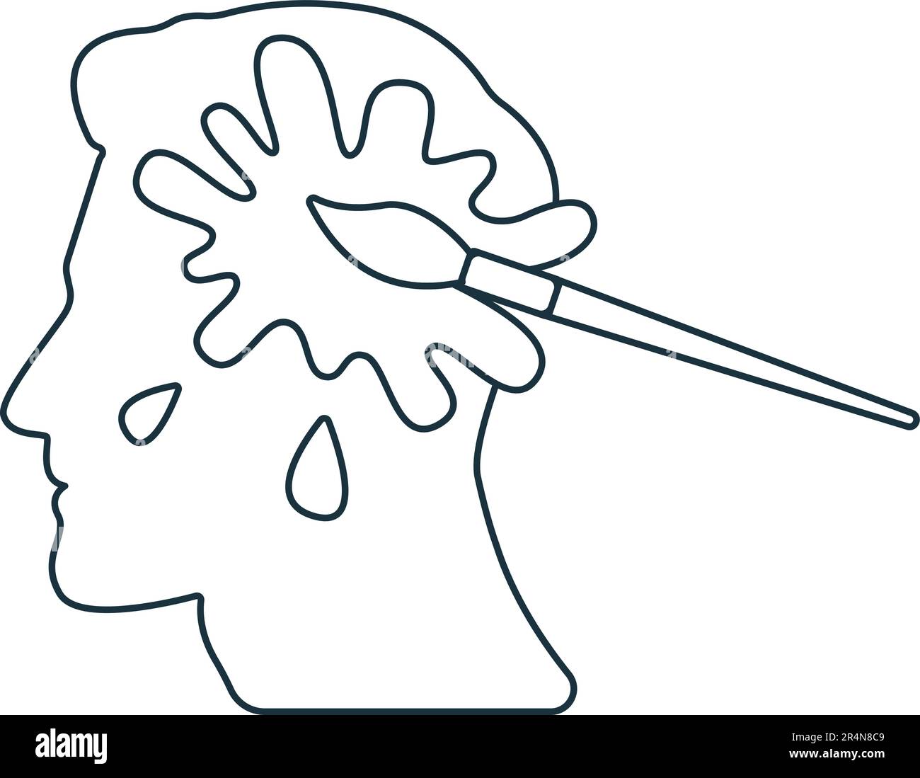 Design thinking icon. Monochrome simple sign from digitalization ...