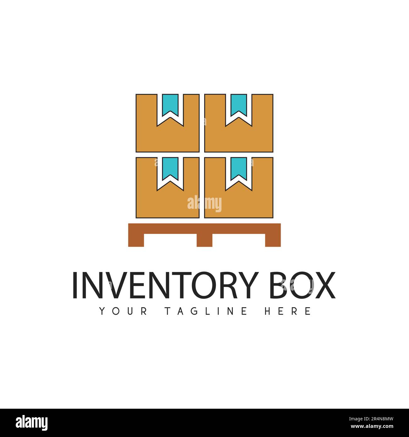 Inventory Logo Design Wear House Logo Type Return Box Stock Vector ...