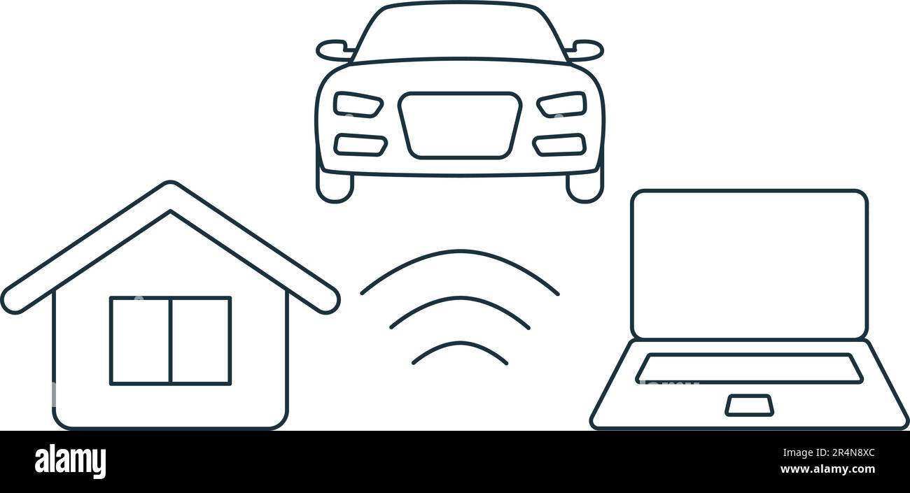 Internet Of Things Icon Monochrome Simple Sign From Digitalization Collection Internet Of