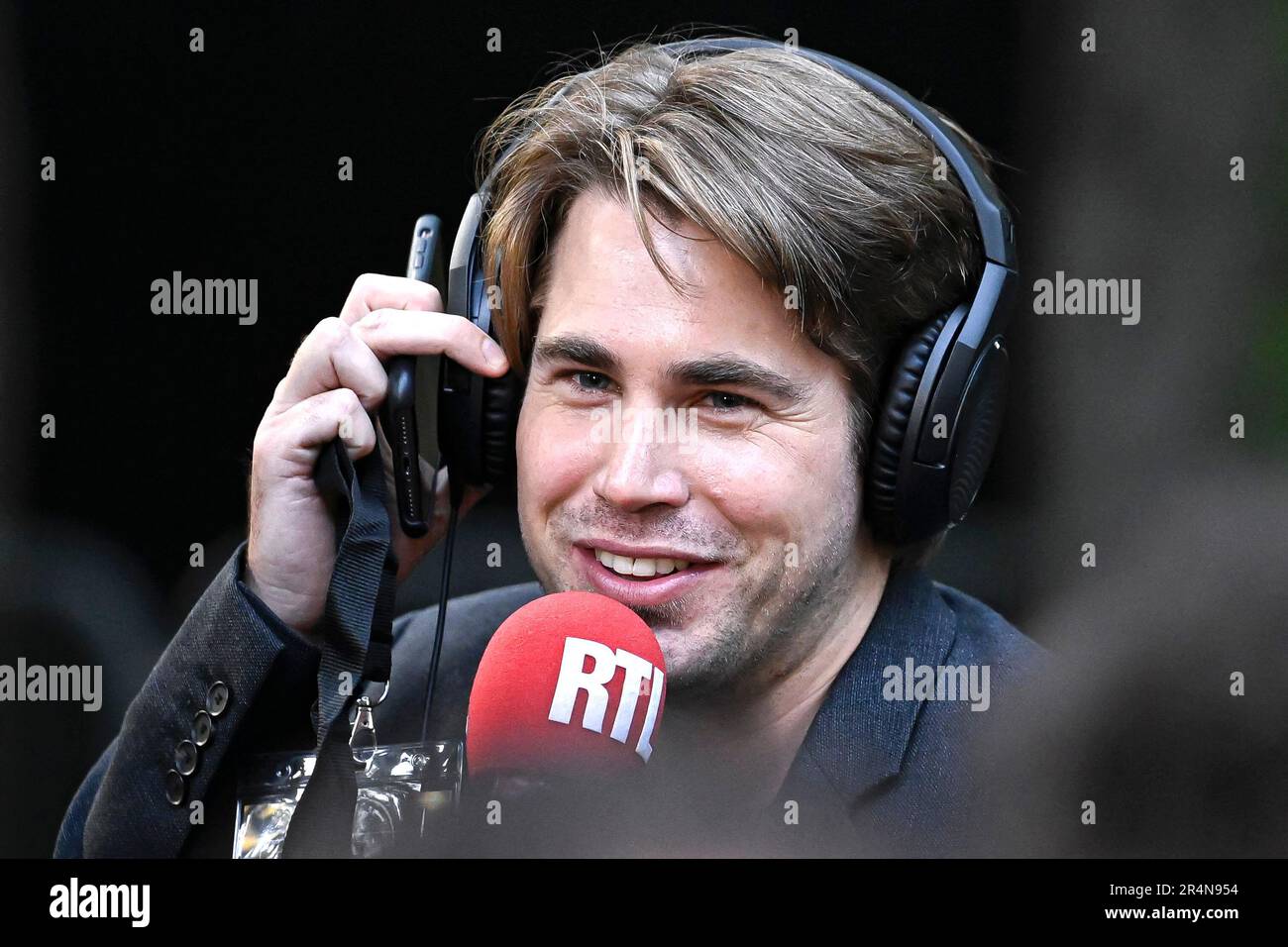 Paris, France. 28th May, 2023. Giovanni Castaldi (RTL) during the 31th ...