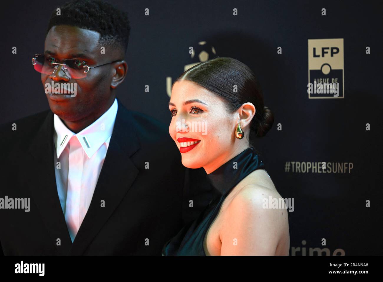 Paris, France. 28th May, 2023. Brice Samba and Jessica Grondin during ...