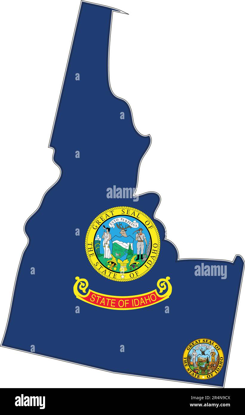 Washington idaho map hi-res stock photography and images - Alamy