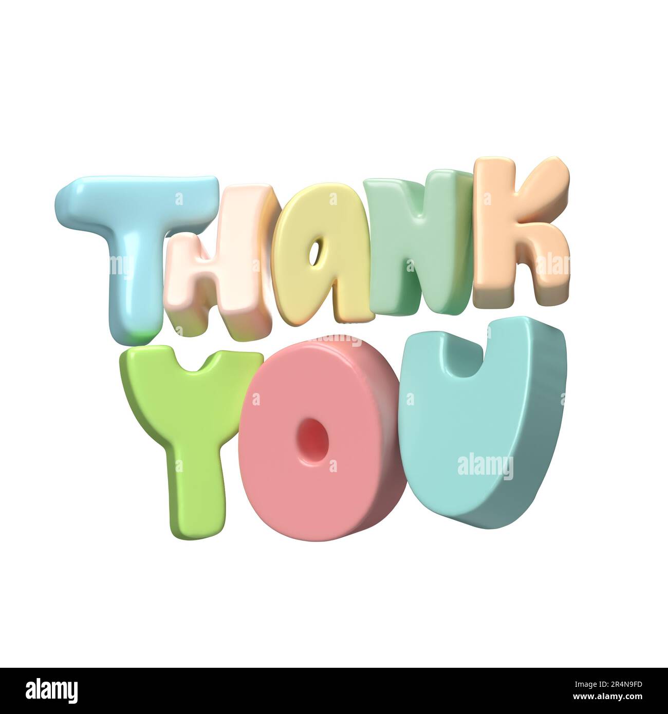 Thank you multicolor lettering 3d text icon hand drawn, thanksgiving ...