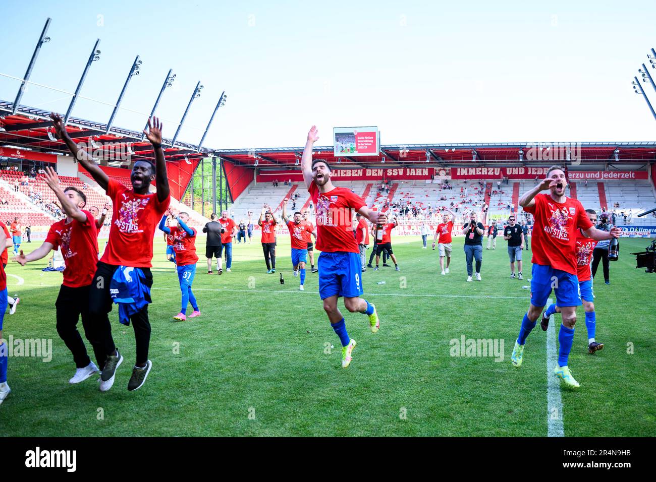 28 May 2023, Bavaria, Regensburg: Soccer: 2nd Bundesliga, Jahn ...