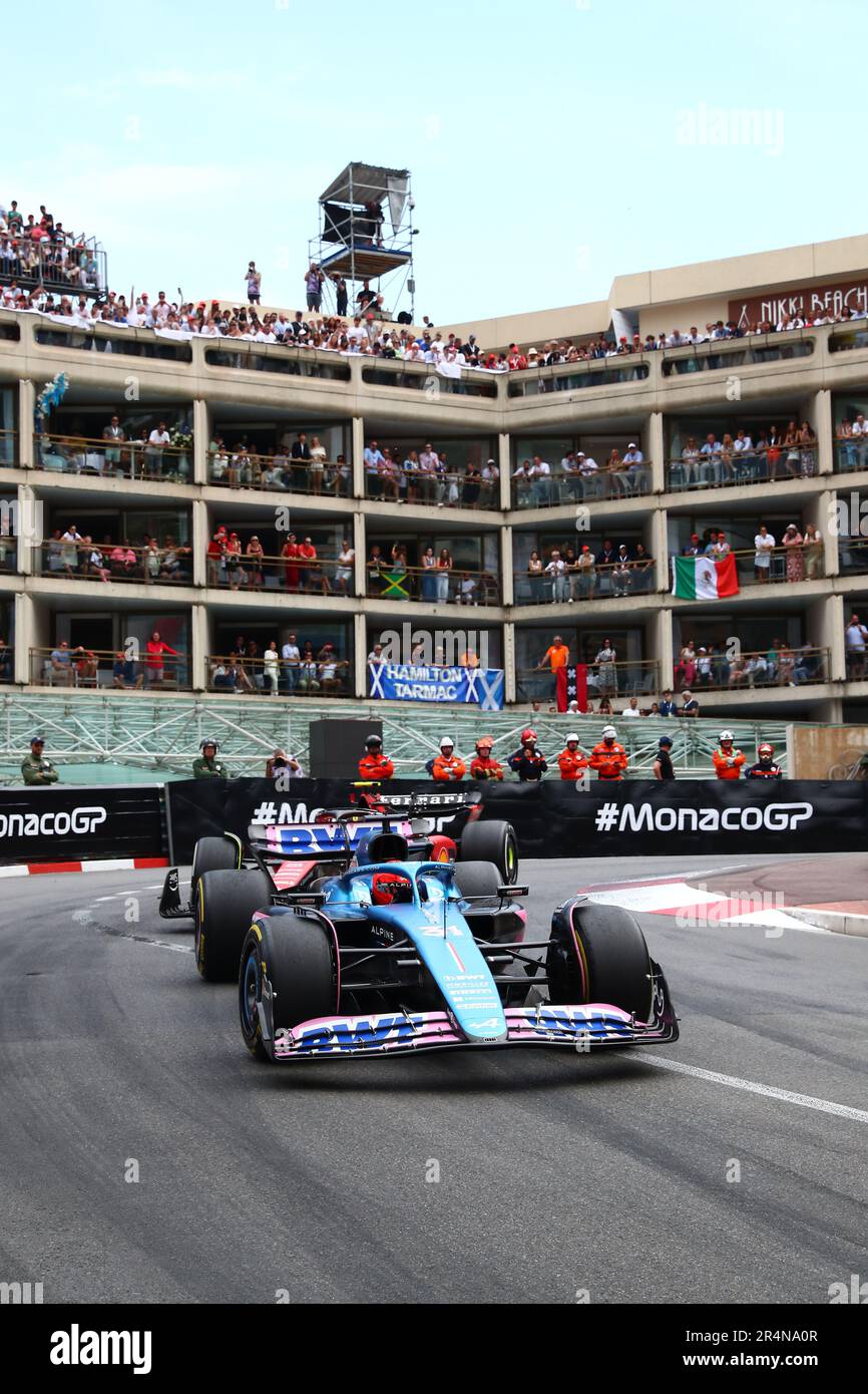 Esteban Ocon of Alpine F1 on track during the F1 Grand Prix of Monaco ...