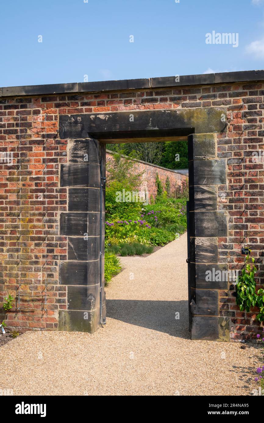 Entrance to the Kitchen Garden at RHS Bridgewater, Worsley Greater ...