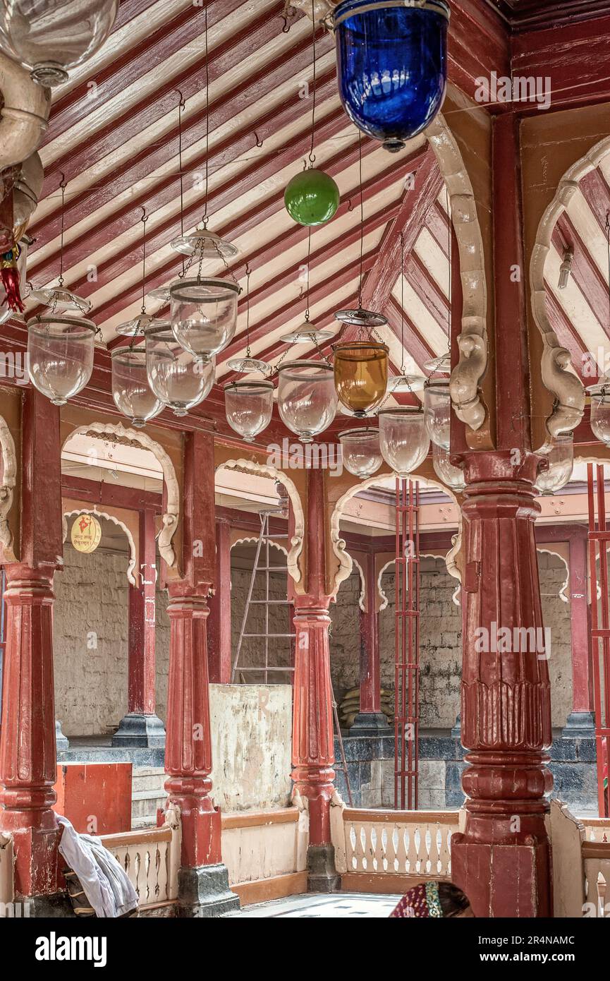 11 22 2013 Vintage Wooden Structure of temple Barshi, Solapur ...