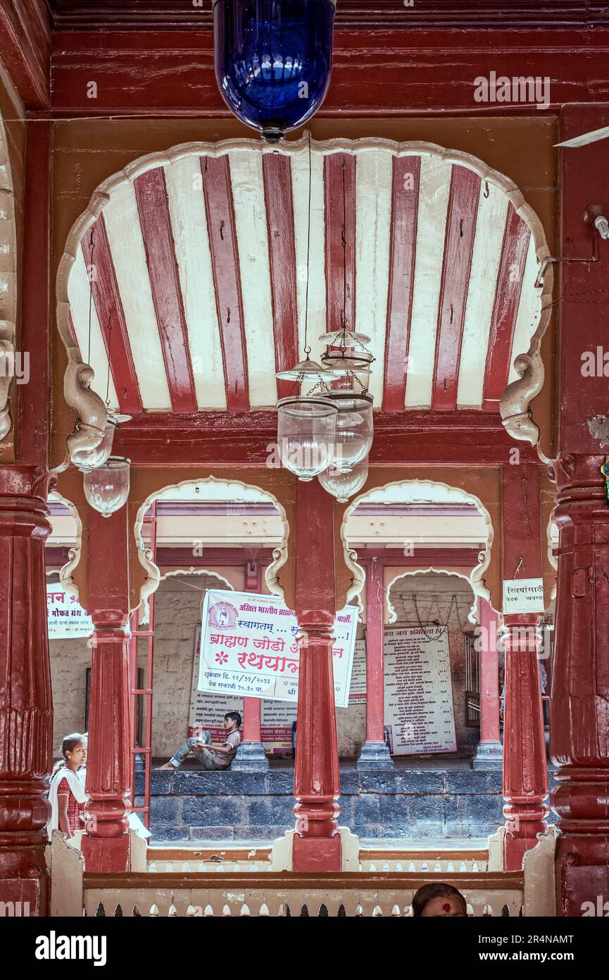 11 22 2013 Vintage Wooden Structure of temple Barshi, Solapur ...
