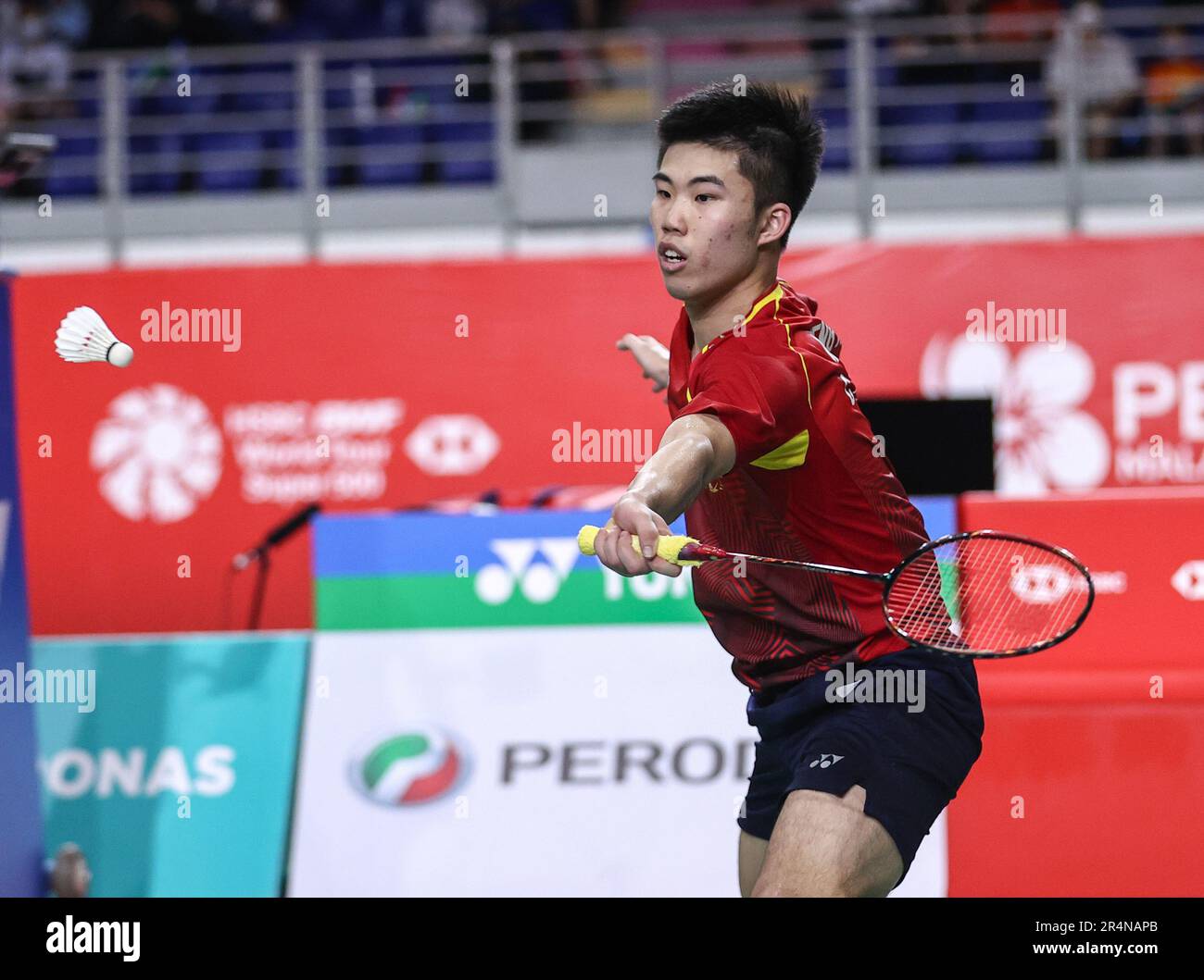 Kuala Lumpur, Malaysia. 28th May, 2023. Weng Hong Yang of China plays ...