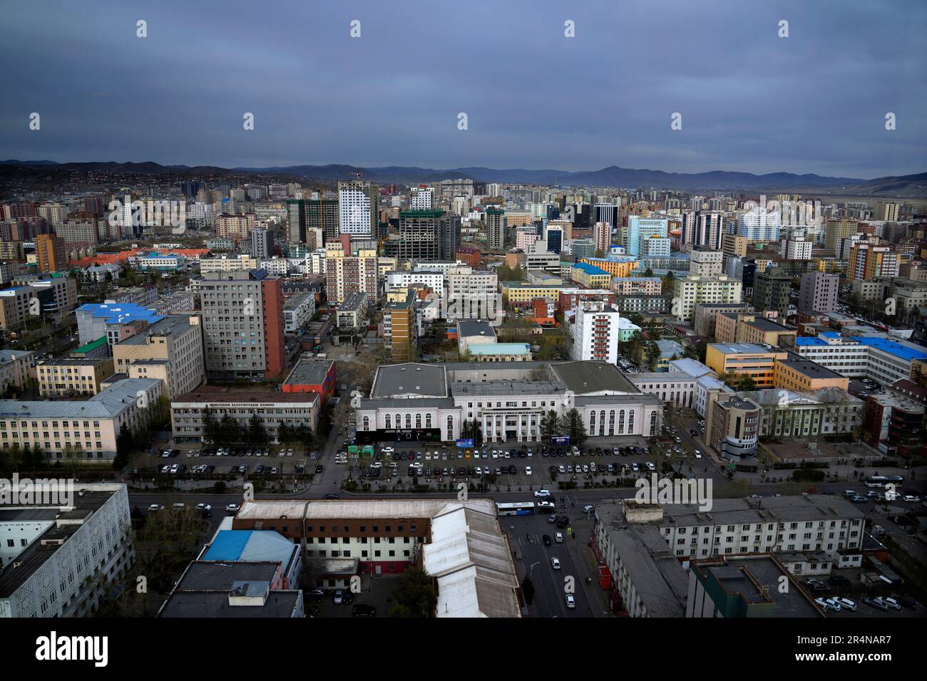 High rise buildings are seen on the skyline of Ulaanbaatar, the capital of Mongolia, Monday, May ...