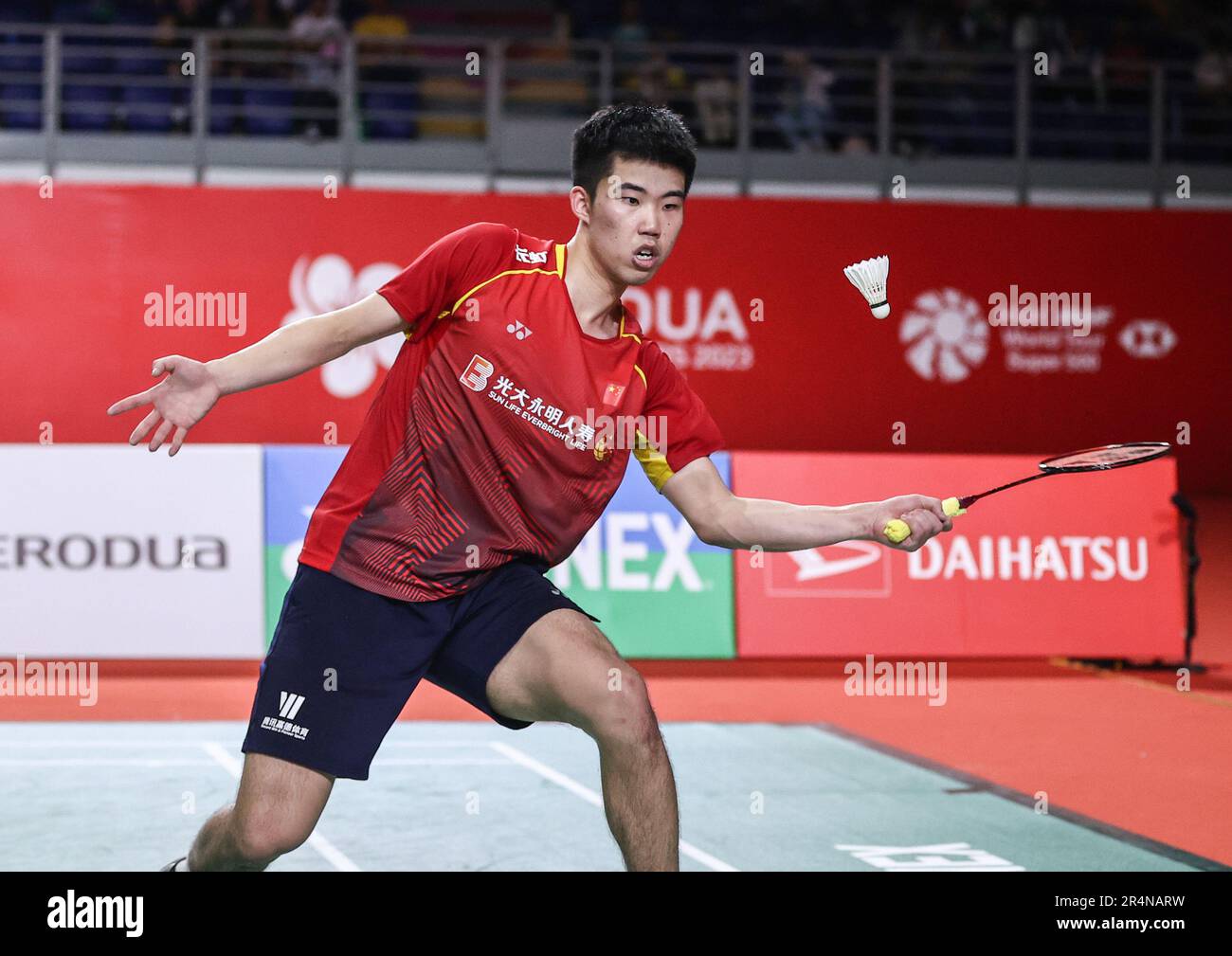 Kuala Lumpur, Malaysia. 28th May, 2023. Weng Hong Yang of China plays ...