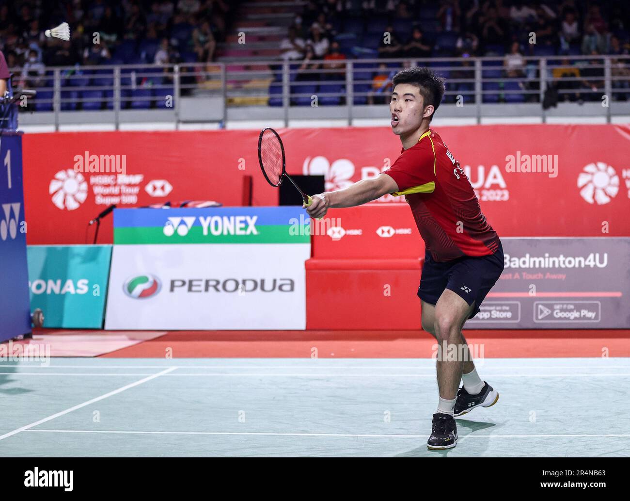 Kuala Lumpur, Malaysia. 28th May, 2023. Weng Hong Yang of China plays ...