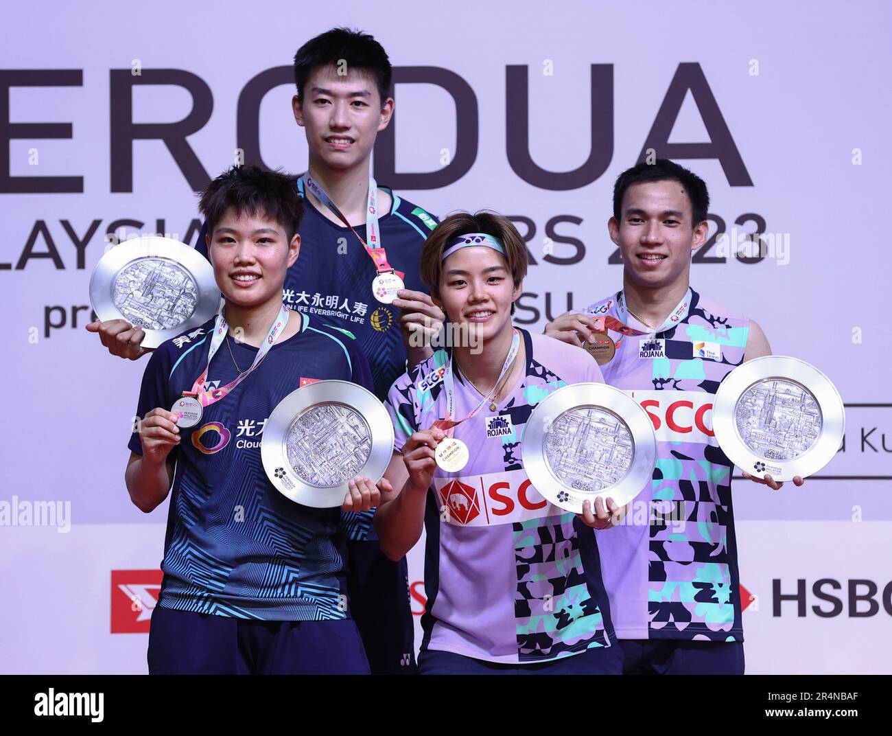 Kuala Lumpur, Malaysia. 28th May, 2023. (L-R) Huang Dong Ping, Feng Yan ...