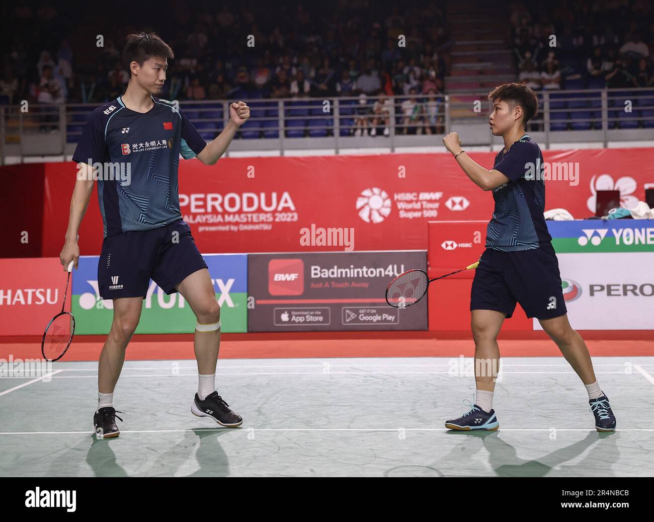 Kuala Lumpur, Malaysia. 28th May, 2023. Feng Yan Zhe (L) and Huang Dong ...