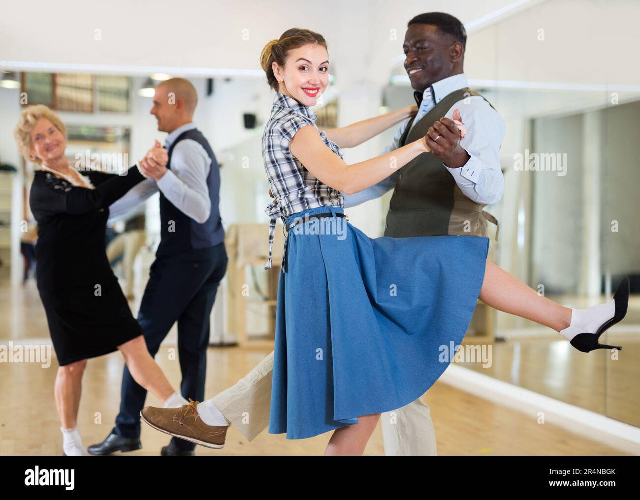 Elderly man dancing jive hi-res stock photography and images - Alamy