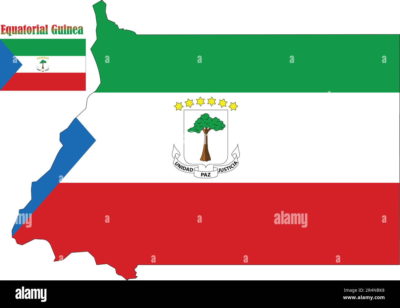 Equatorial guinea borders flag hi-res stock photography and images - Alamy