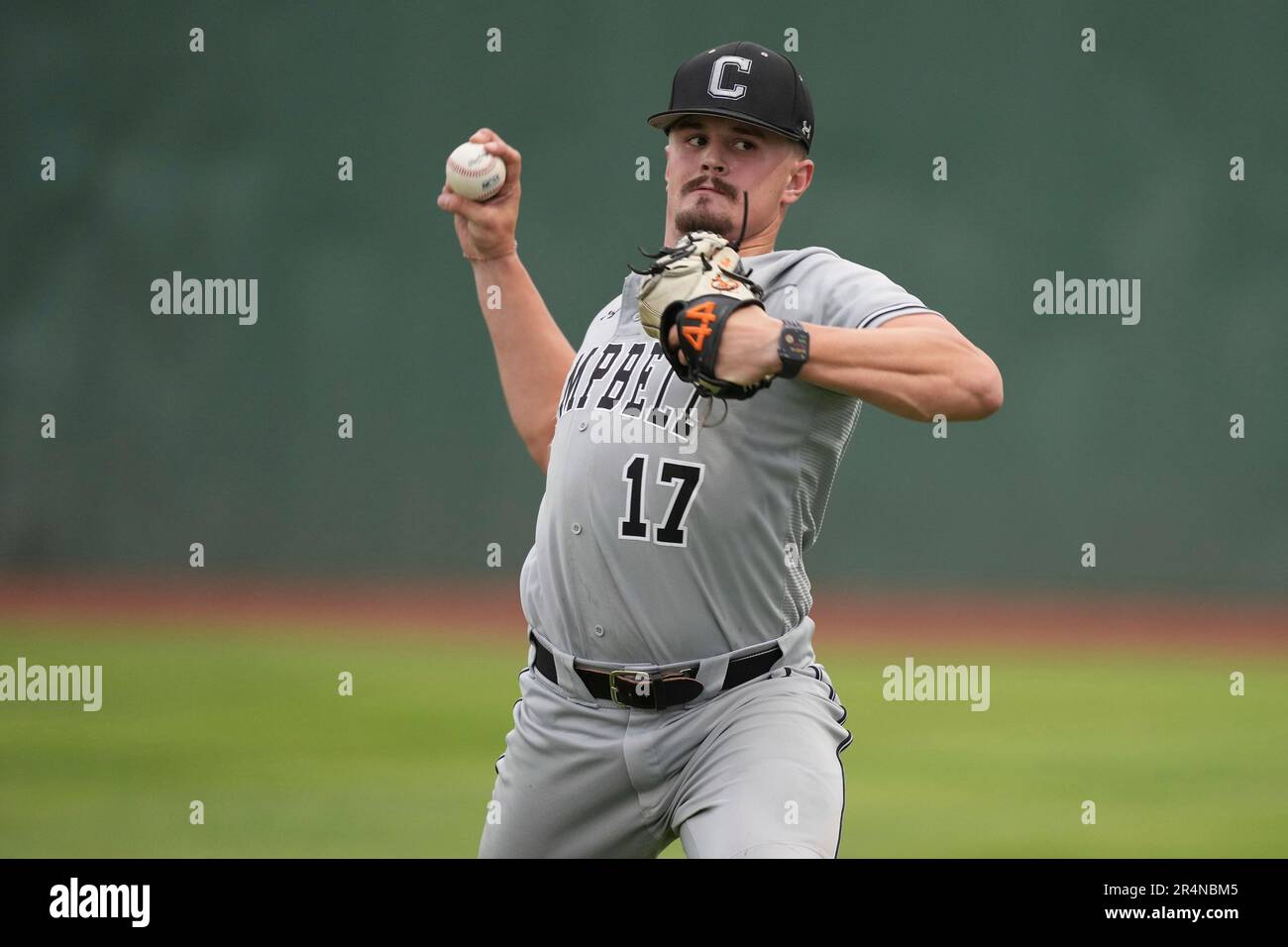 Starting pitcher Cade Kuehler (15) of the Campbell University Fighting ...