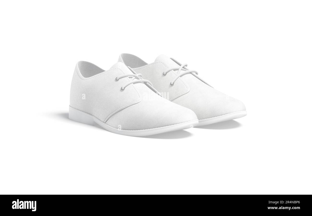 Blank white casual shoes mockup, side view Stock Photo - Alamy