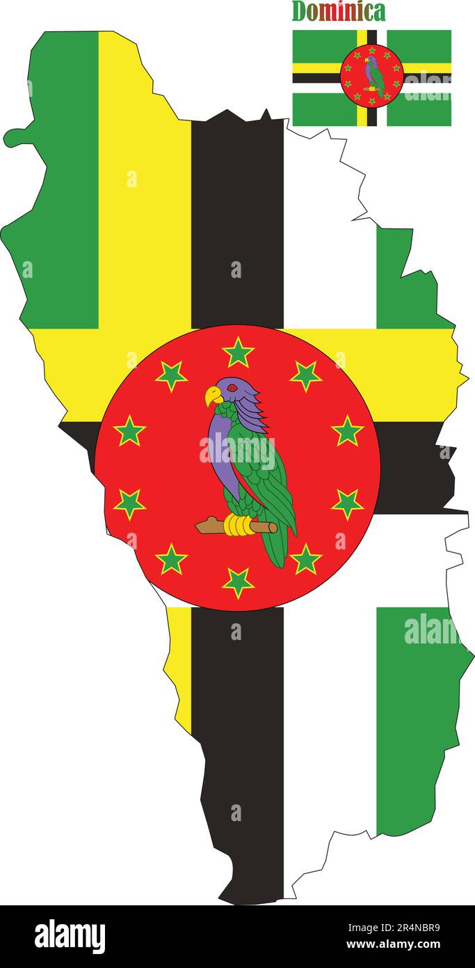 Map of dominica hi-res stock photography and images - Alamy