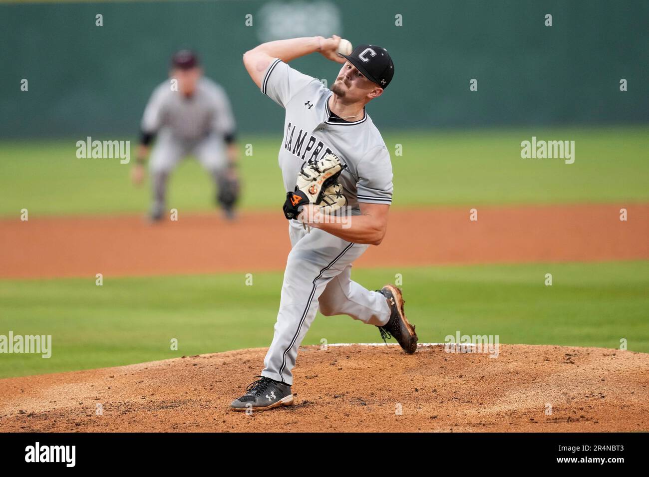 Starting pitcher Cade Kuehler (15) of the Campbell University Fighting ...