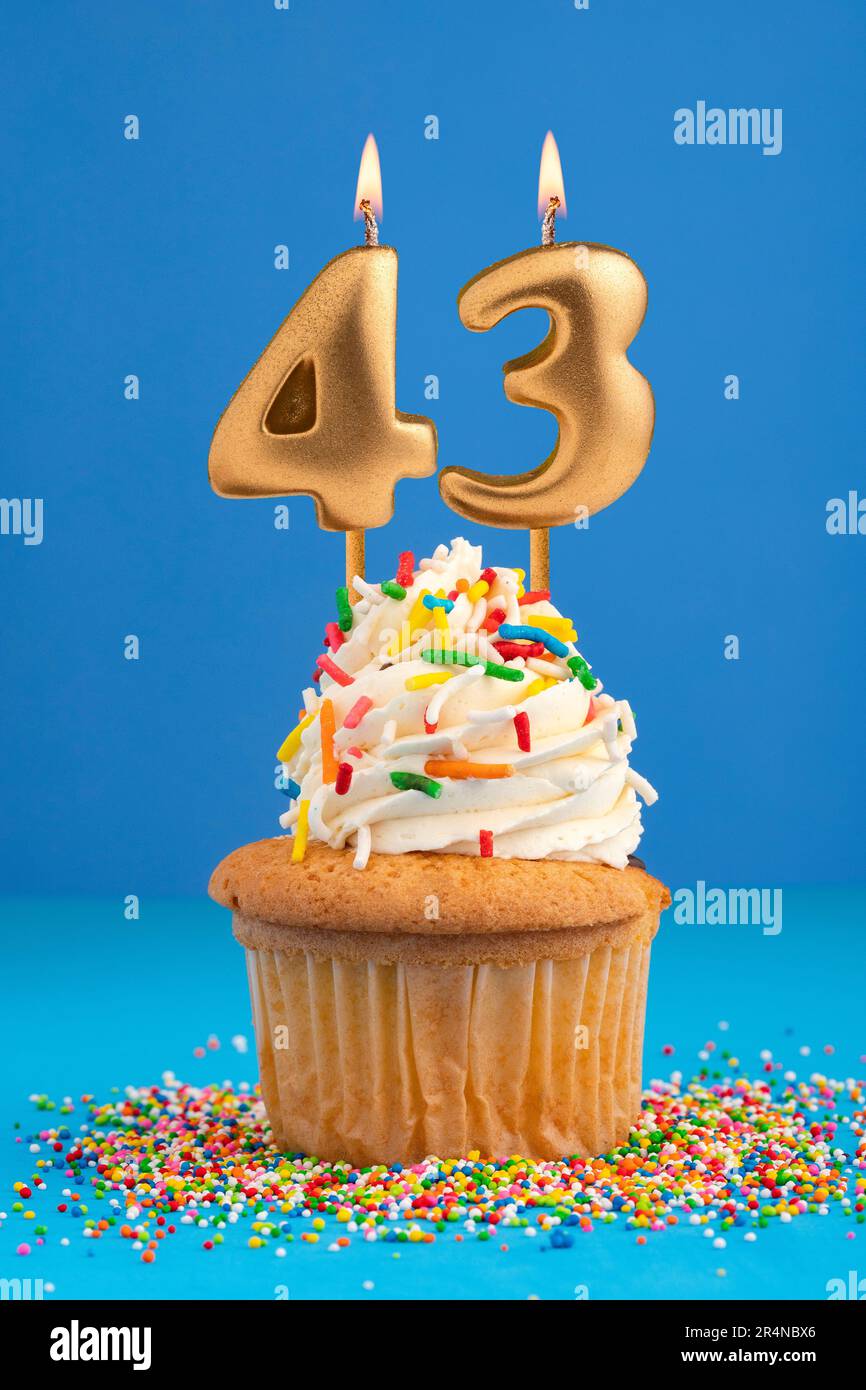 Number 43 candle in hi-res stock photography and images - Alamy