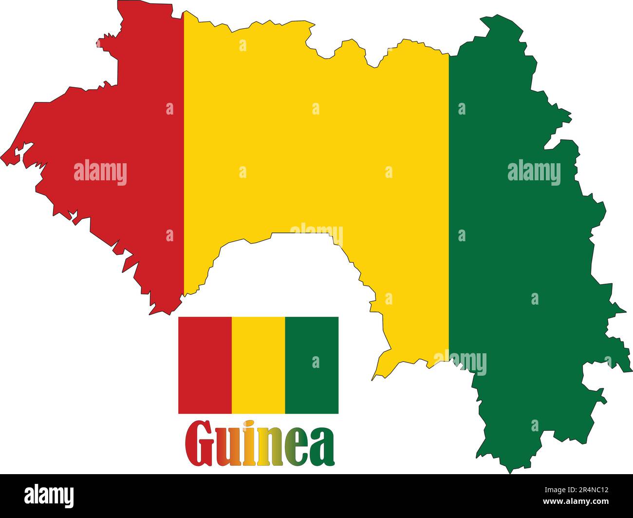 Map of guinea Stock Vector Images - Alamy