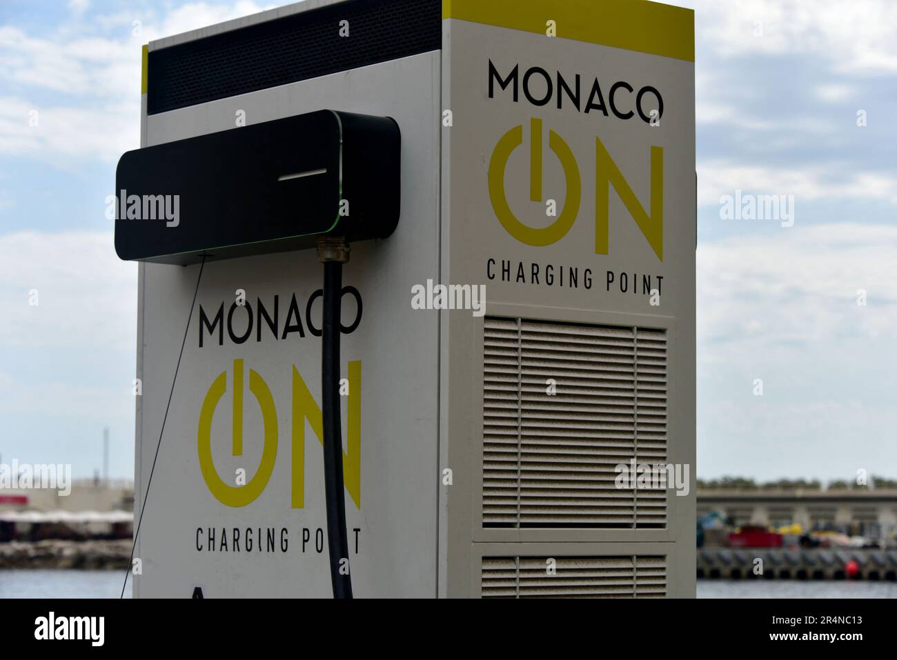 Monaco, Monaco. 16th May, 2023. The "Monaco On" network makes charging ...