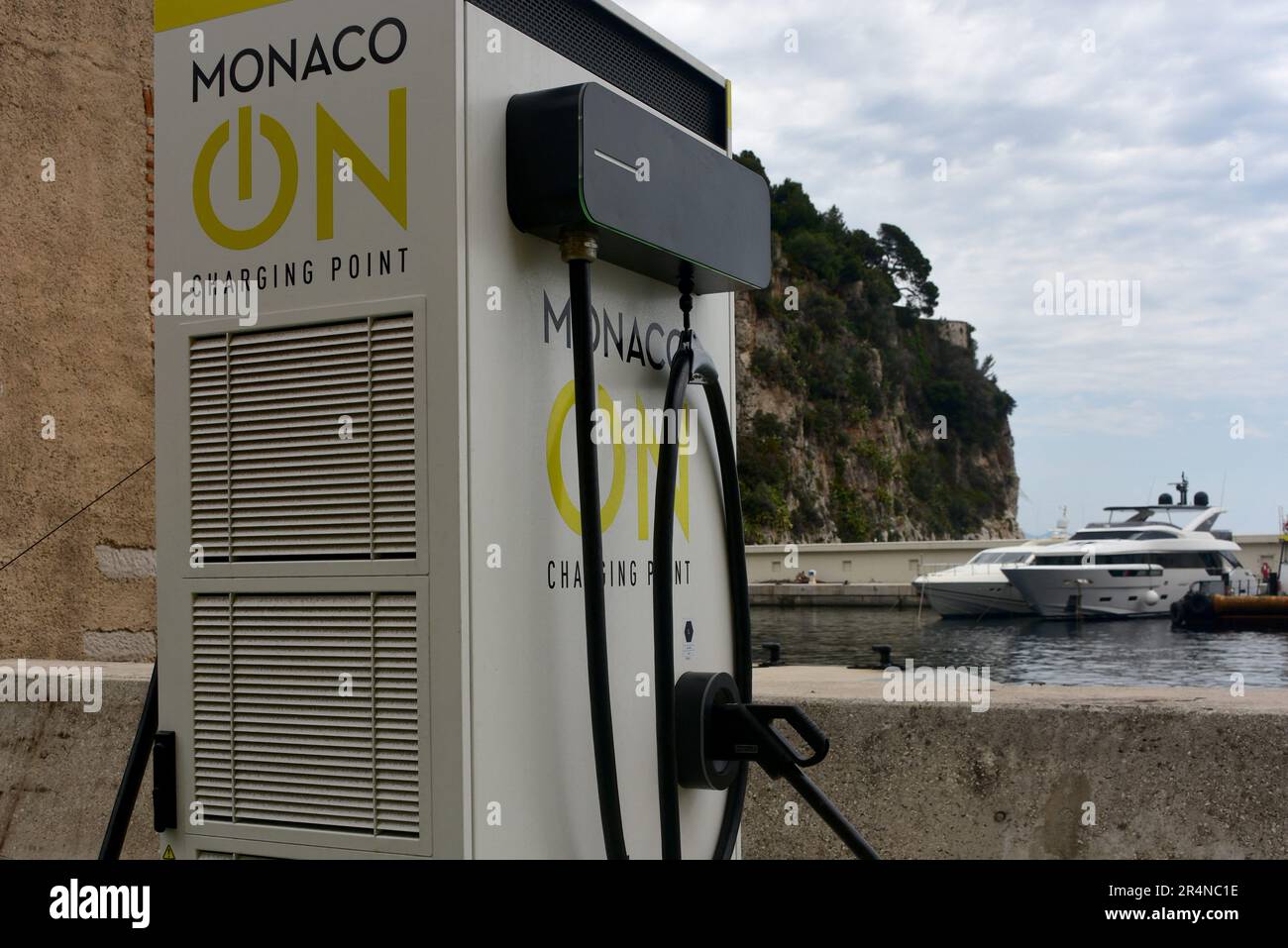 Monaco, Monaco. 16th May, 2023. The "Monaco On" network makes charging ...