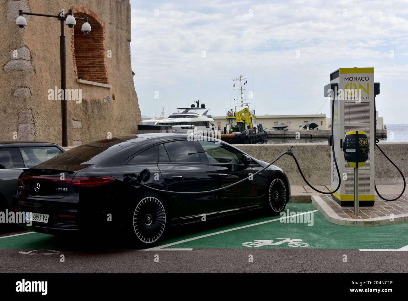 Monaco, Monaco. 16th May, 2023. The "Monaco On" network makes charging ...