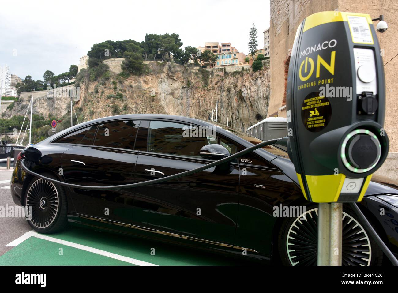 Monaco, Monaco. 16th May, 2023. The "Monaco On" network makes charging ...