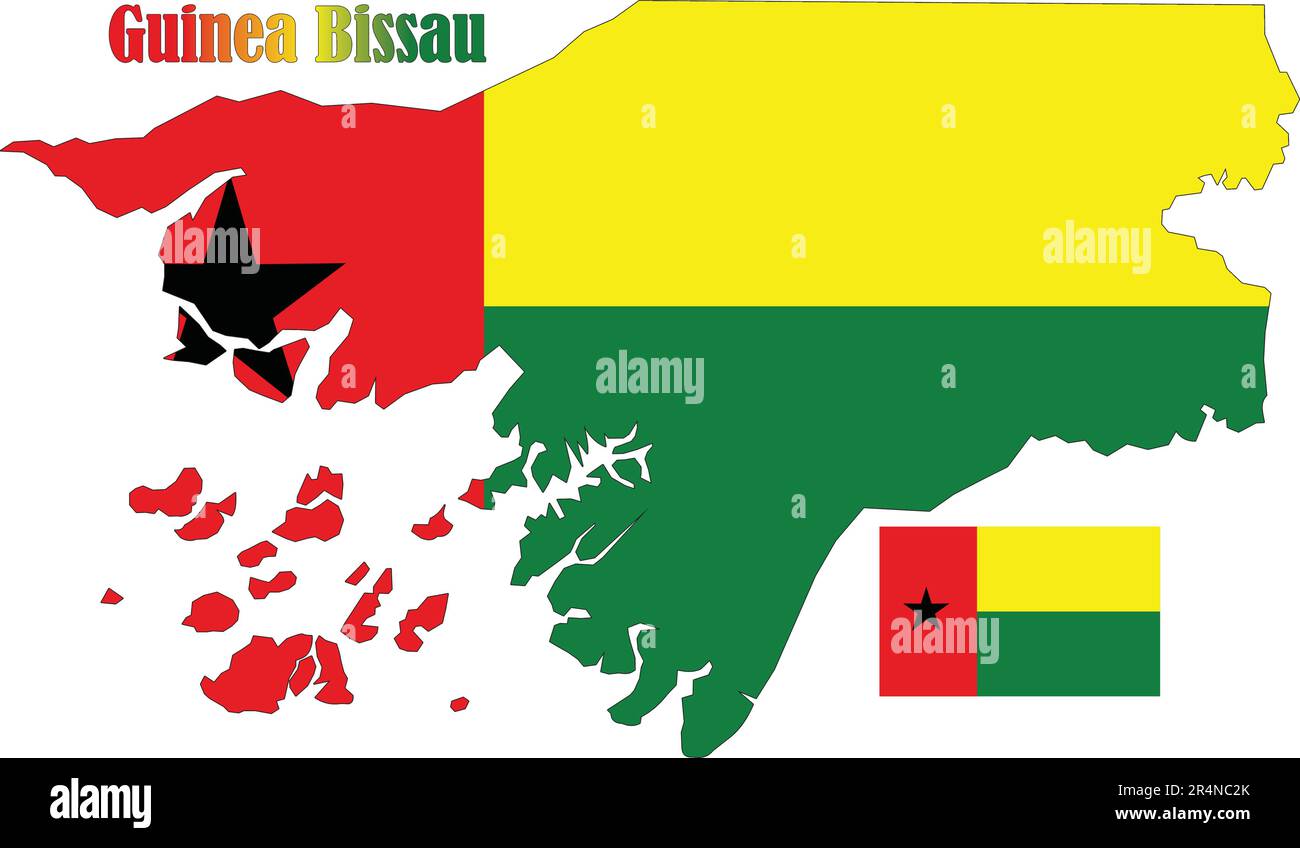 Vector map bissau isolated Stock Vector Images - Alamy