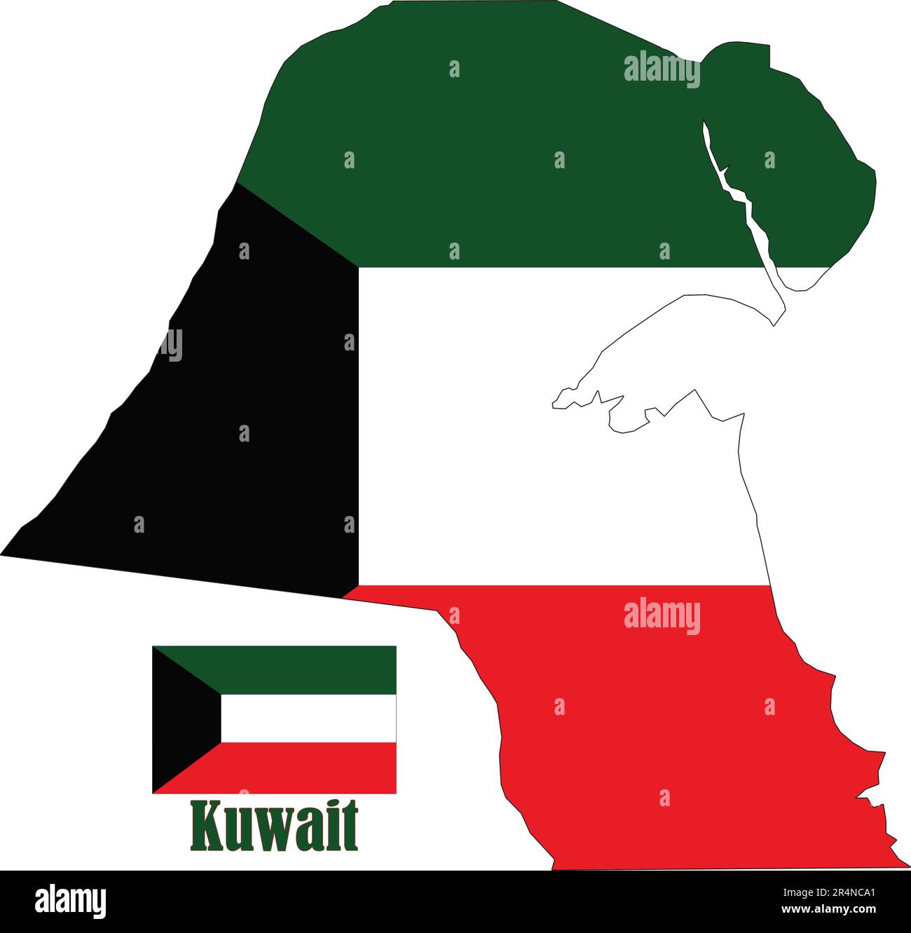 Map of kuwait hi-res stock photography and images - Alamy