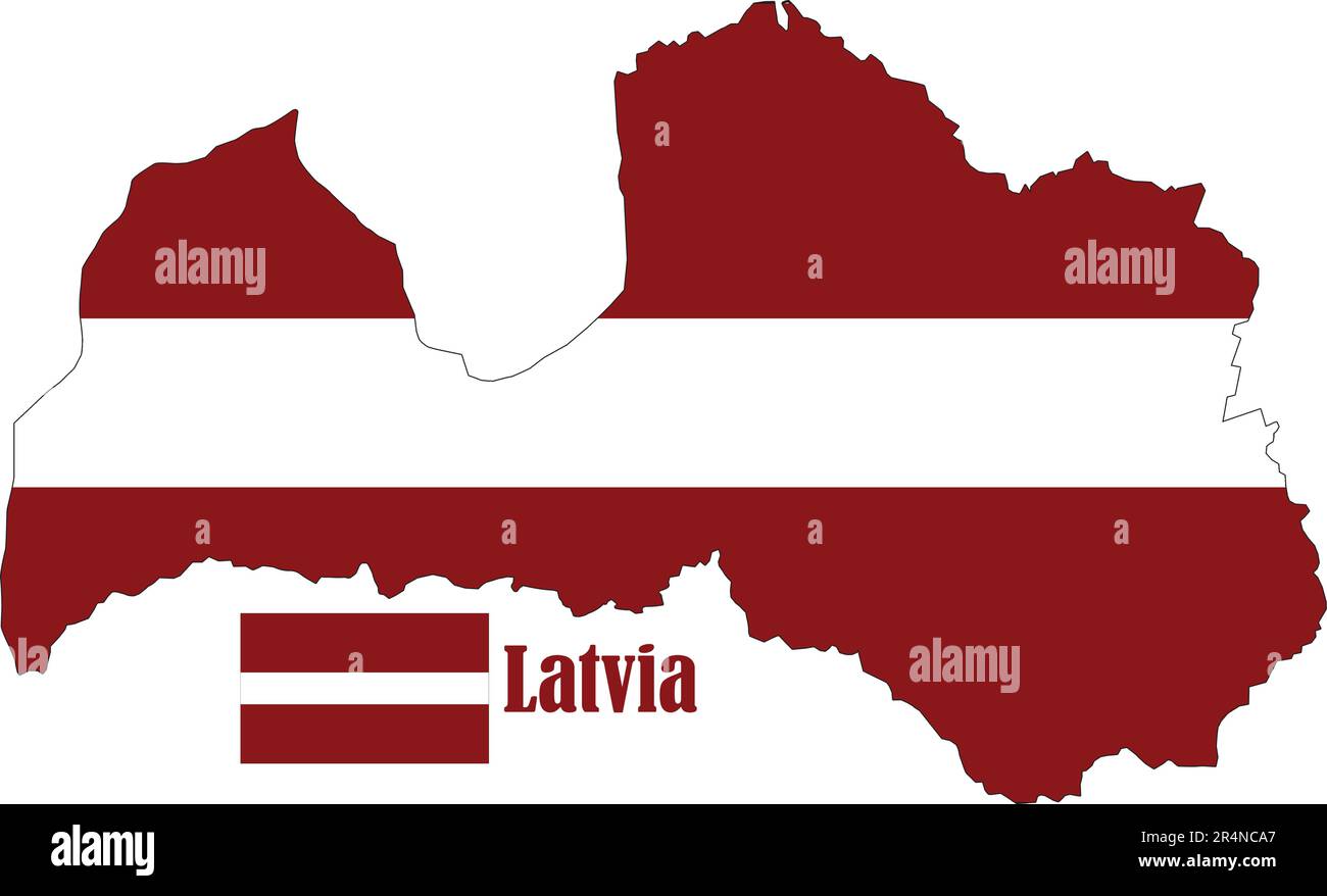 Latvia map hi-res stock photography and images - Alamy