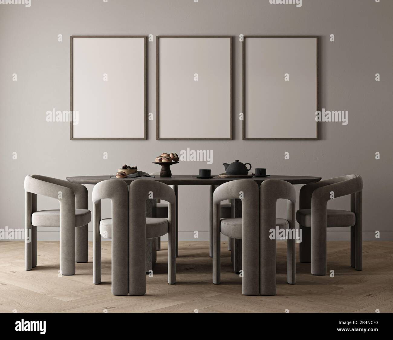 Large Empty Wall Dining Room