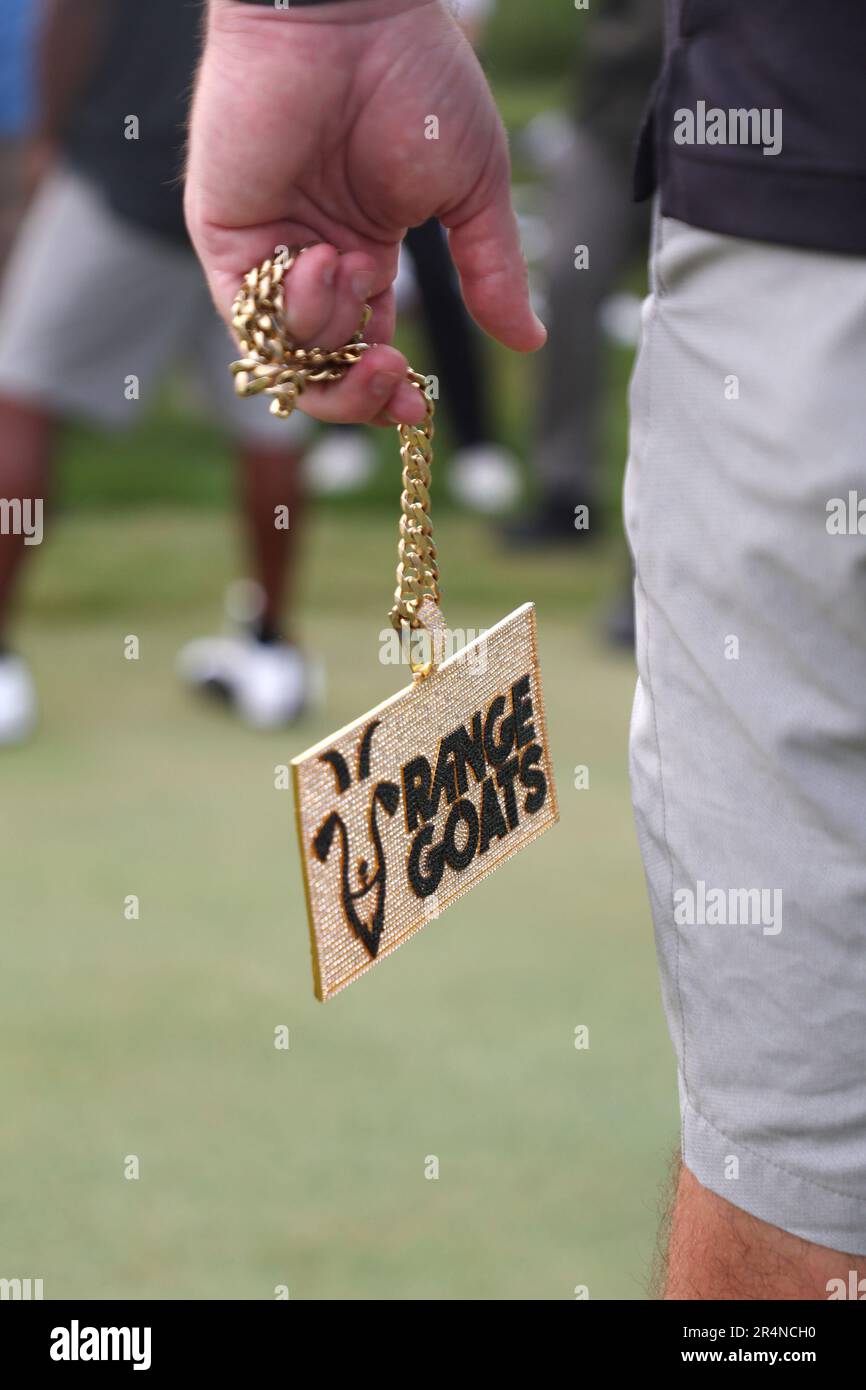 Sterling, VA, USA. 28th May, 2023. Range Goats Necklace seen at the ...
