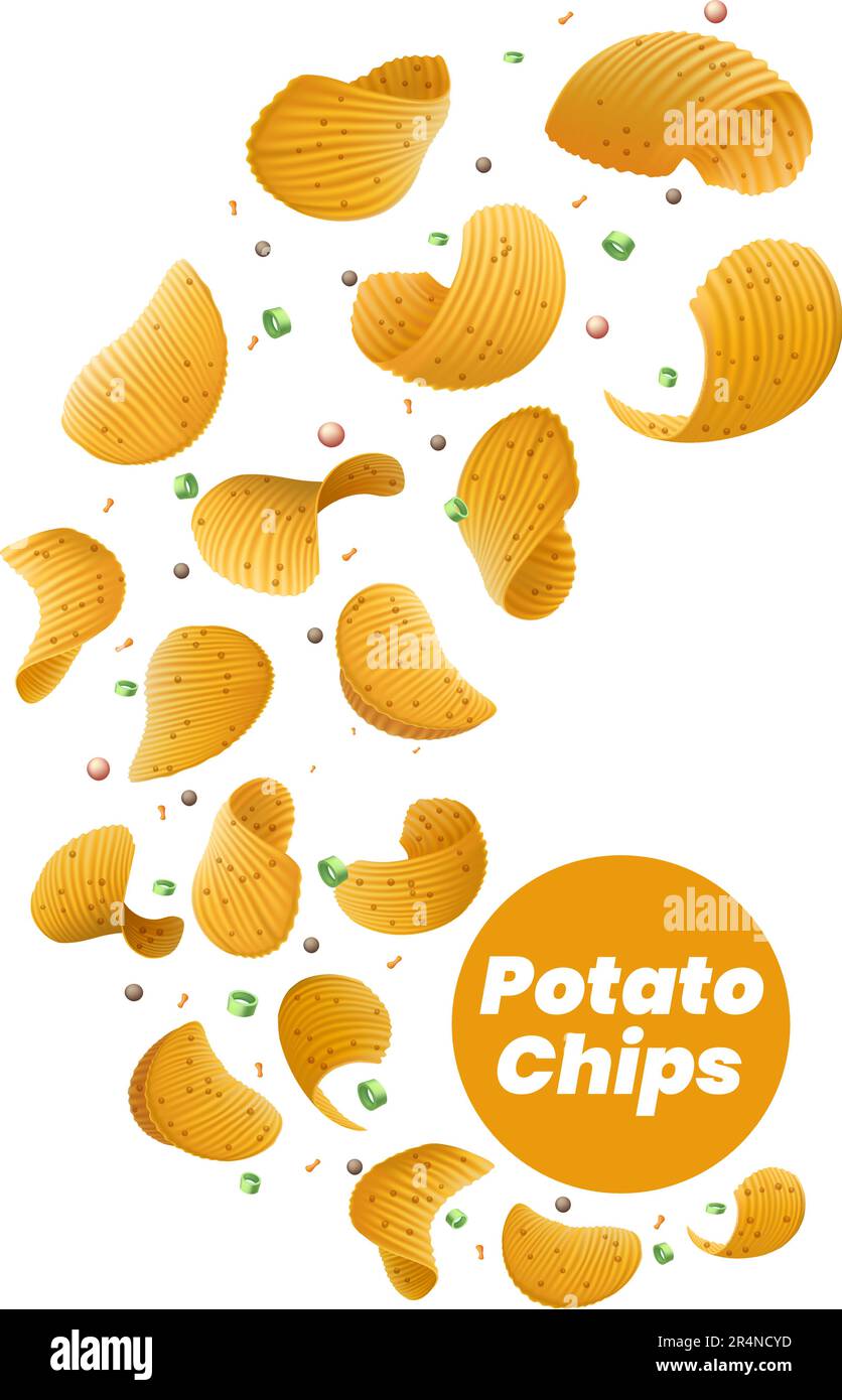 Potato chips onion vector hi-res stock photography and images - Alamy