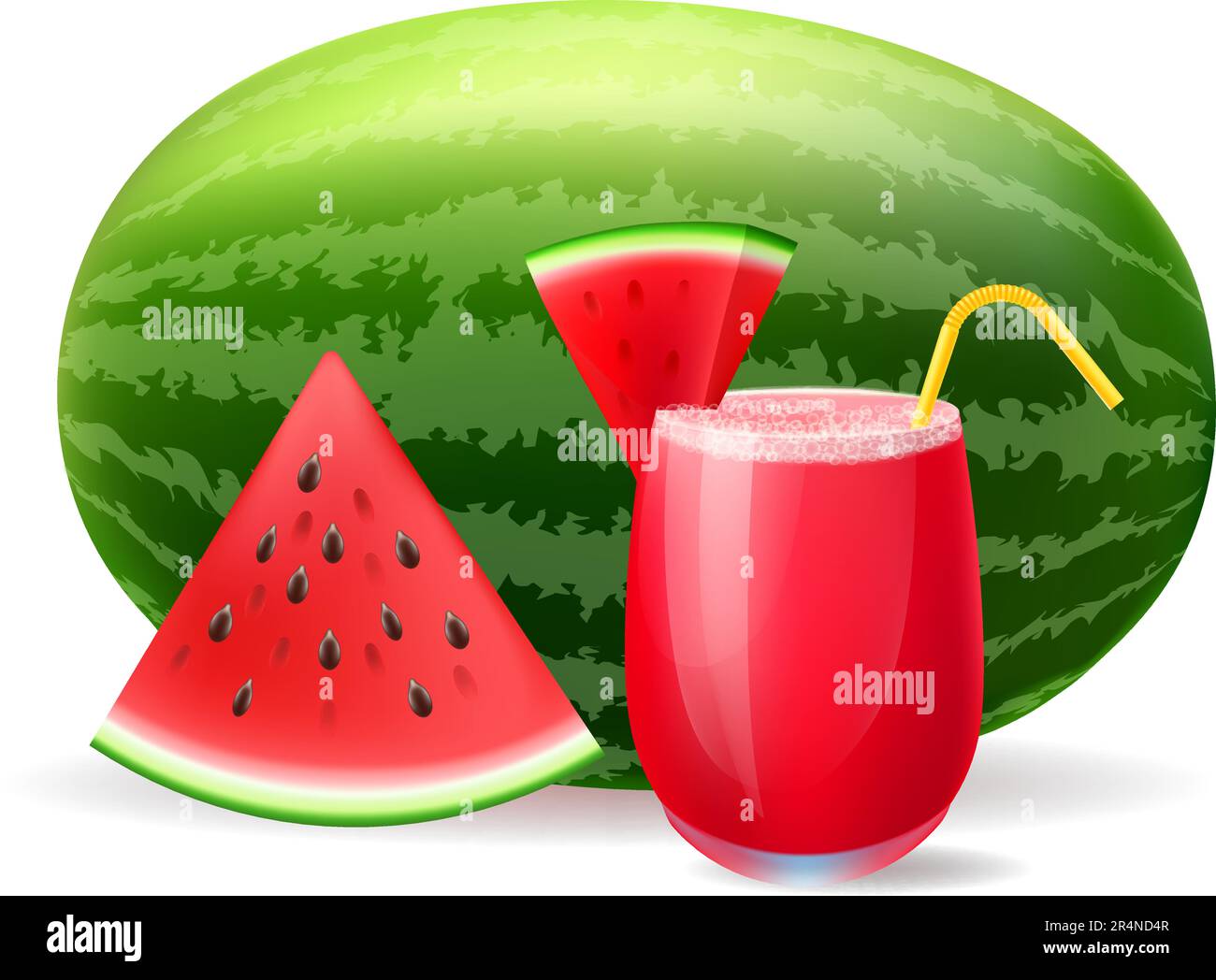 .Juice watermelon drink Stock Vector Image & Art - Alamy
