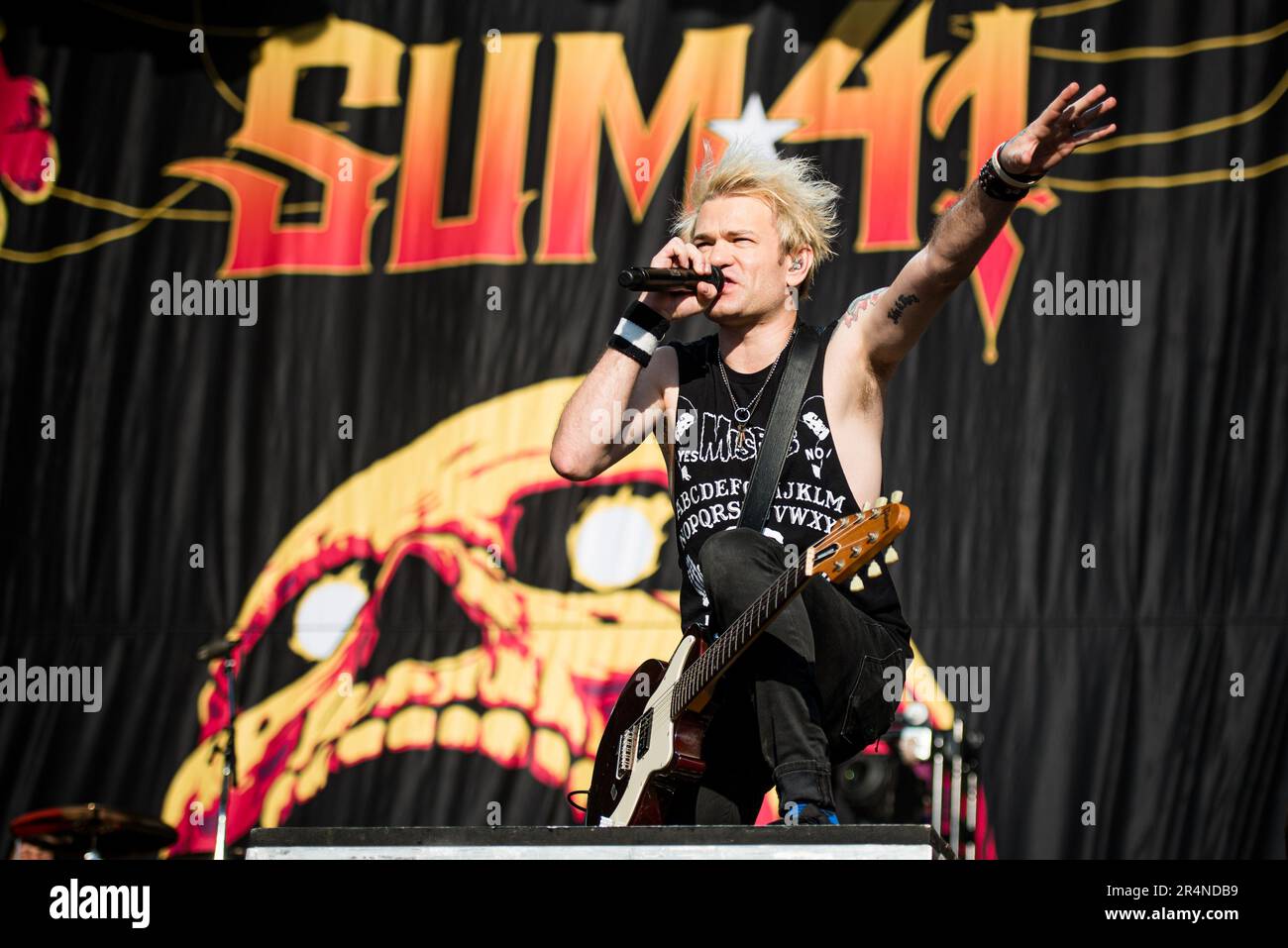 FLORENCE, ITALY, FIRENZE ROCKS FESTIVAL: Deryck Whibley, singer and ...