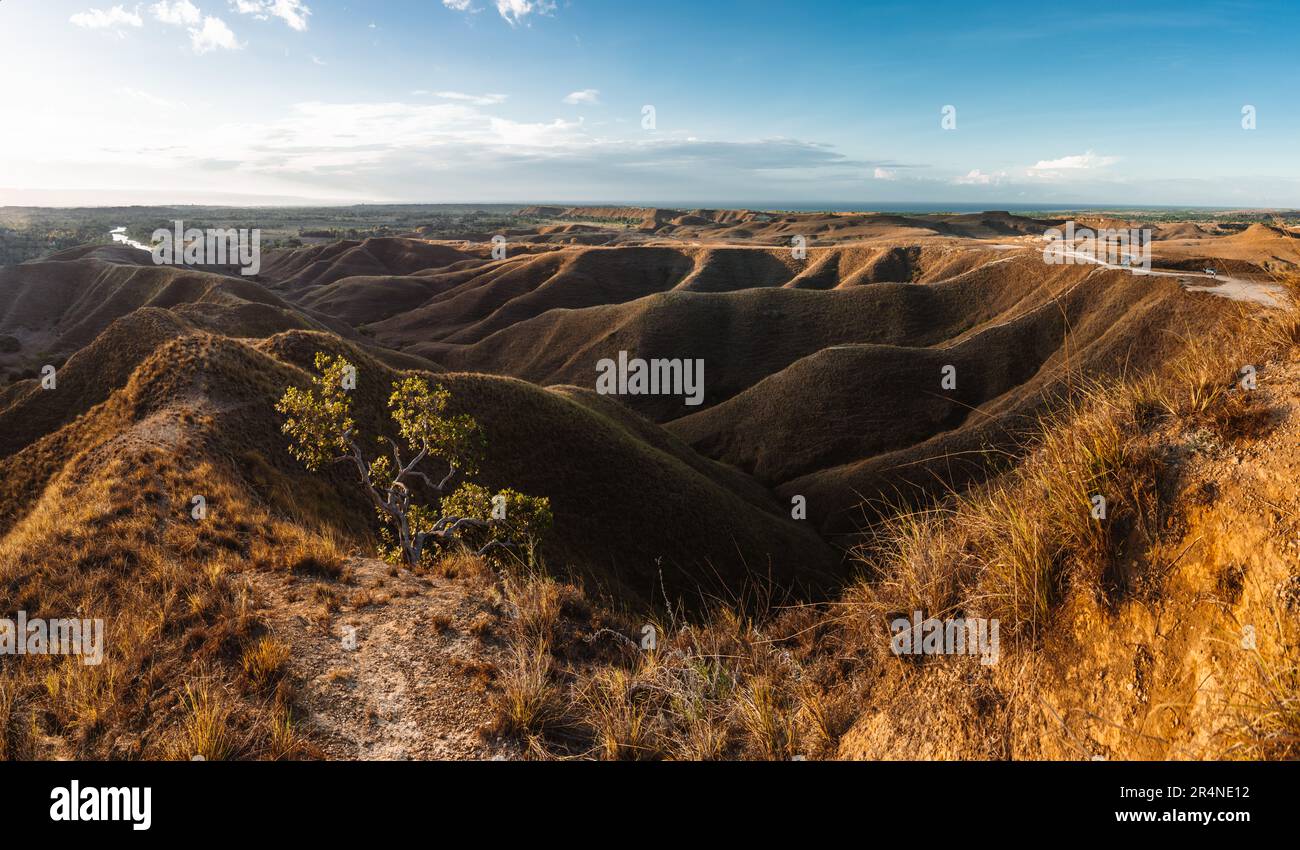 A beautiful view of indonesian paradise at Wairinding hills at Waingapu ...