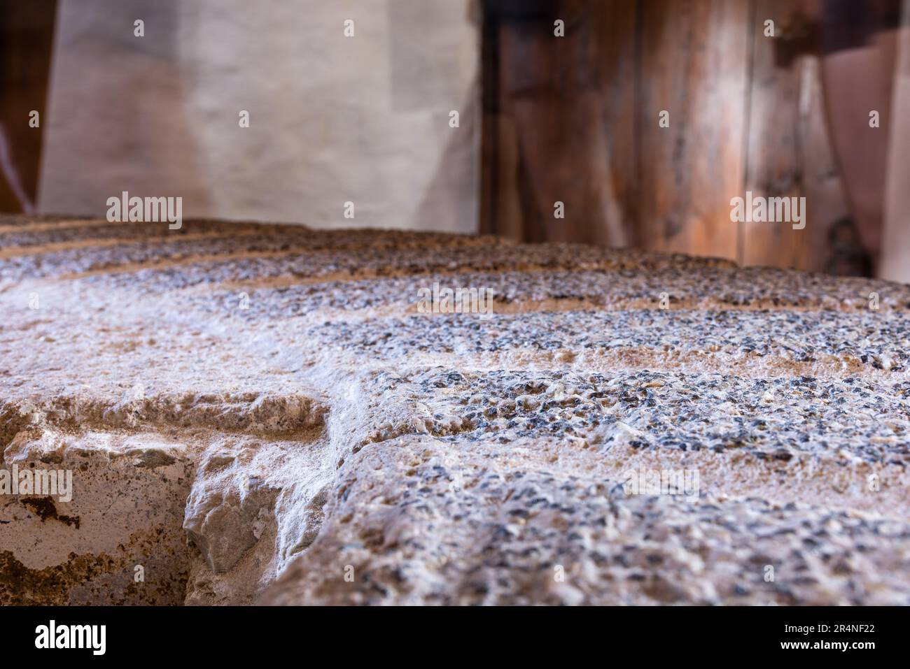 Straupitz, Germany. 29th May, 2023. A millstone that is no longer in ...