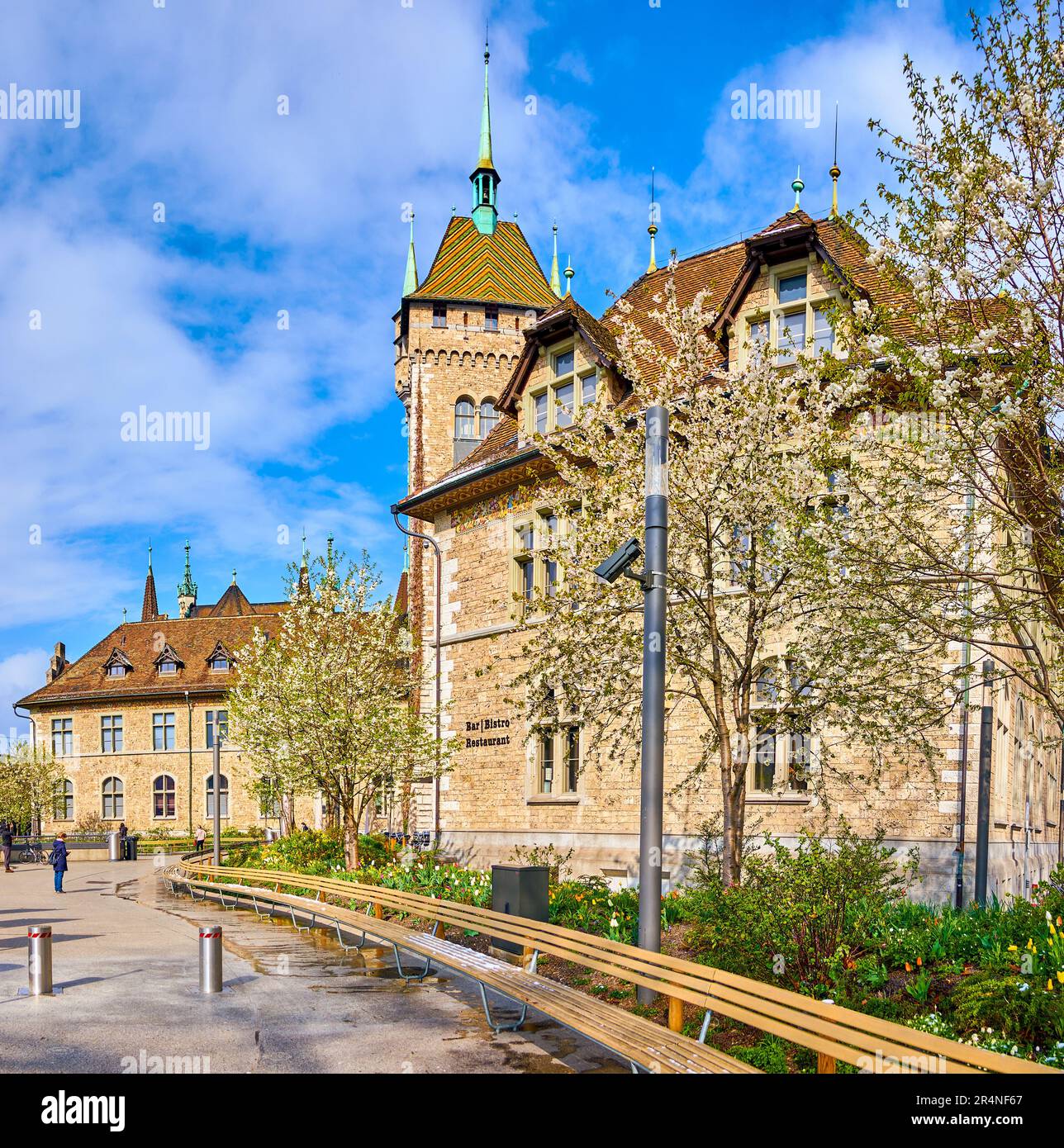 The splendid architecture of historic Swiss National Museum ...