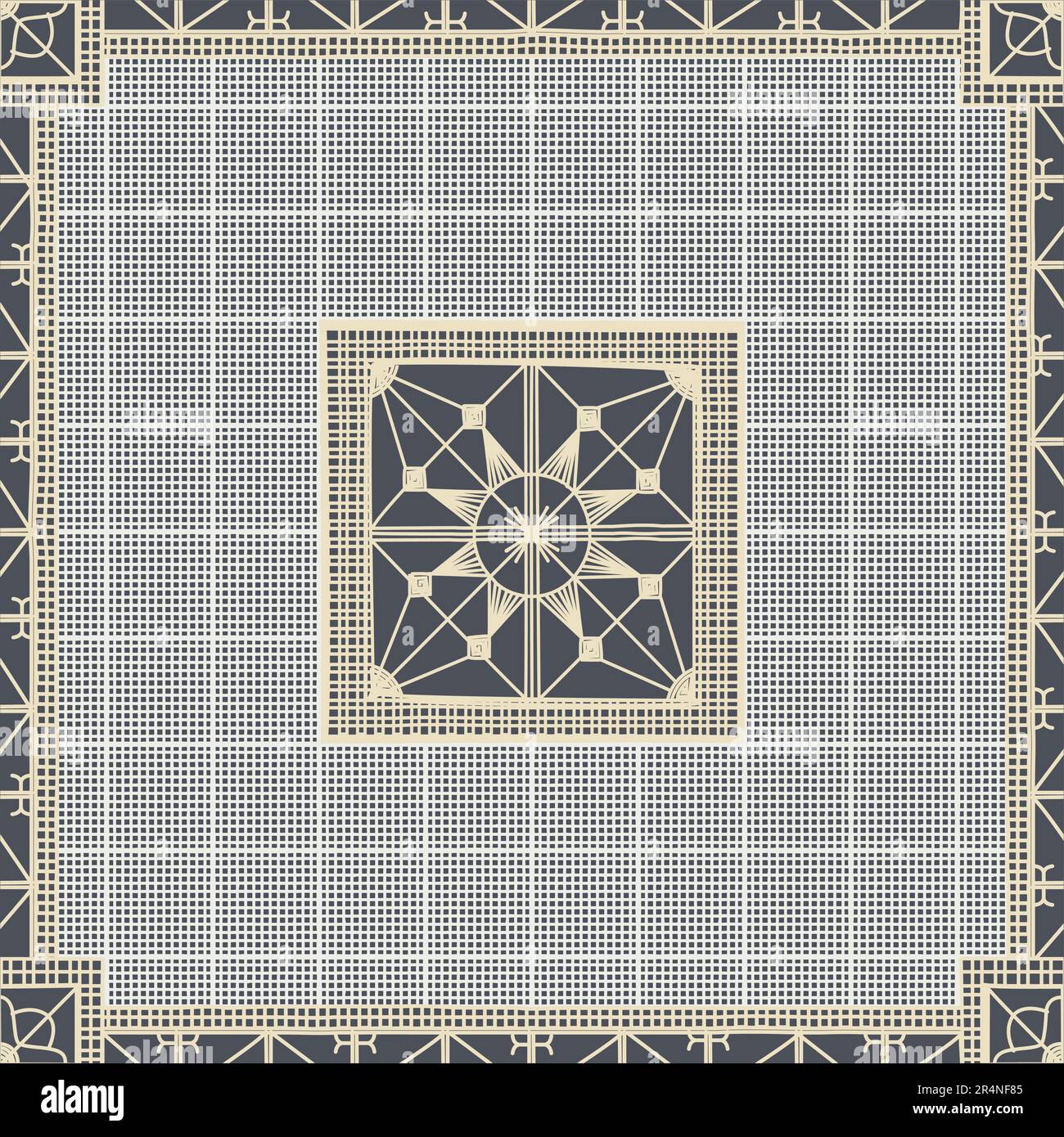 Seamless pattern inspired from traditional Danish Hedebo embroidery ...