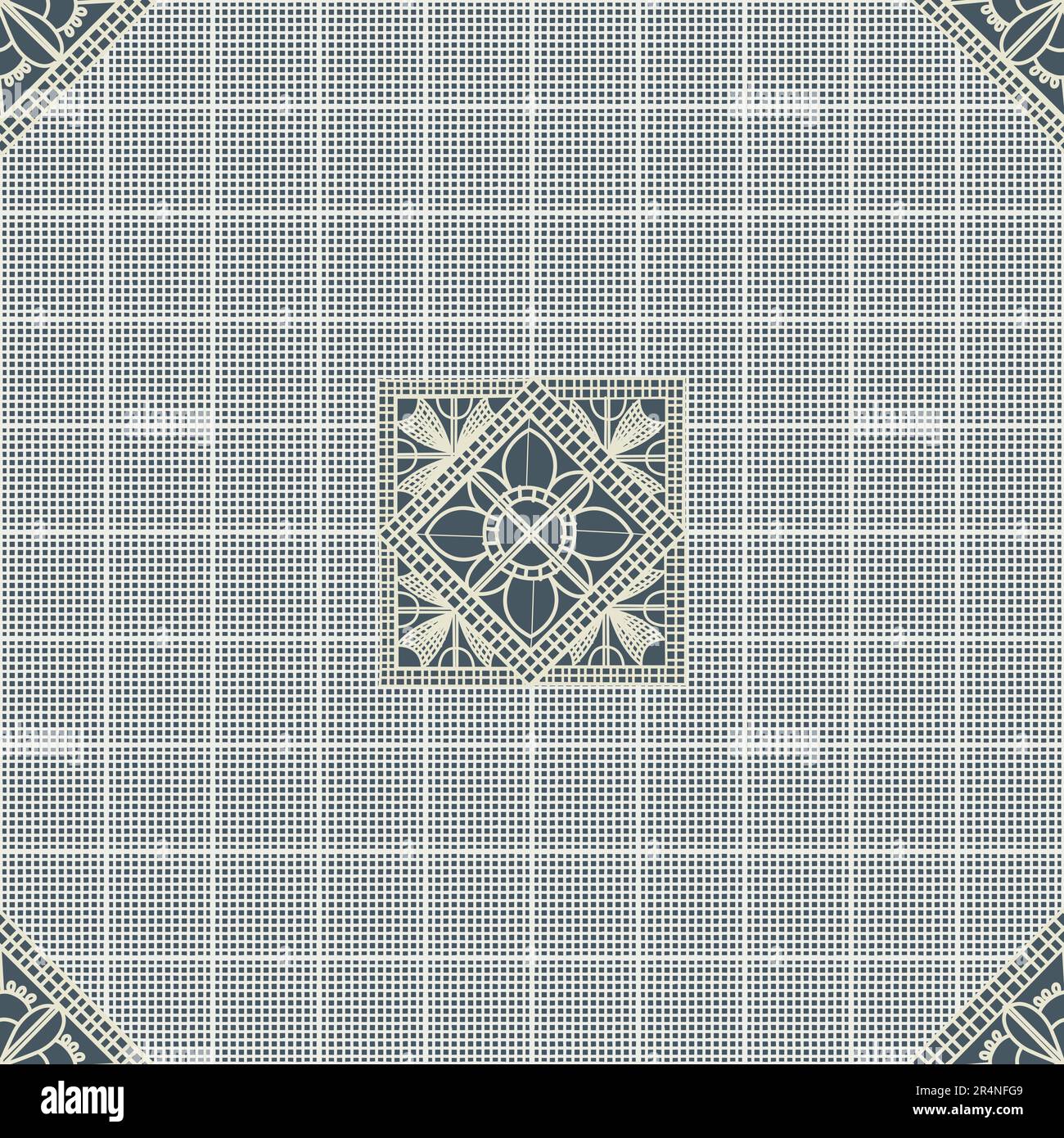 Seamless pattern inspired from traditional Danish Hedebo embroidery ...