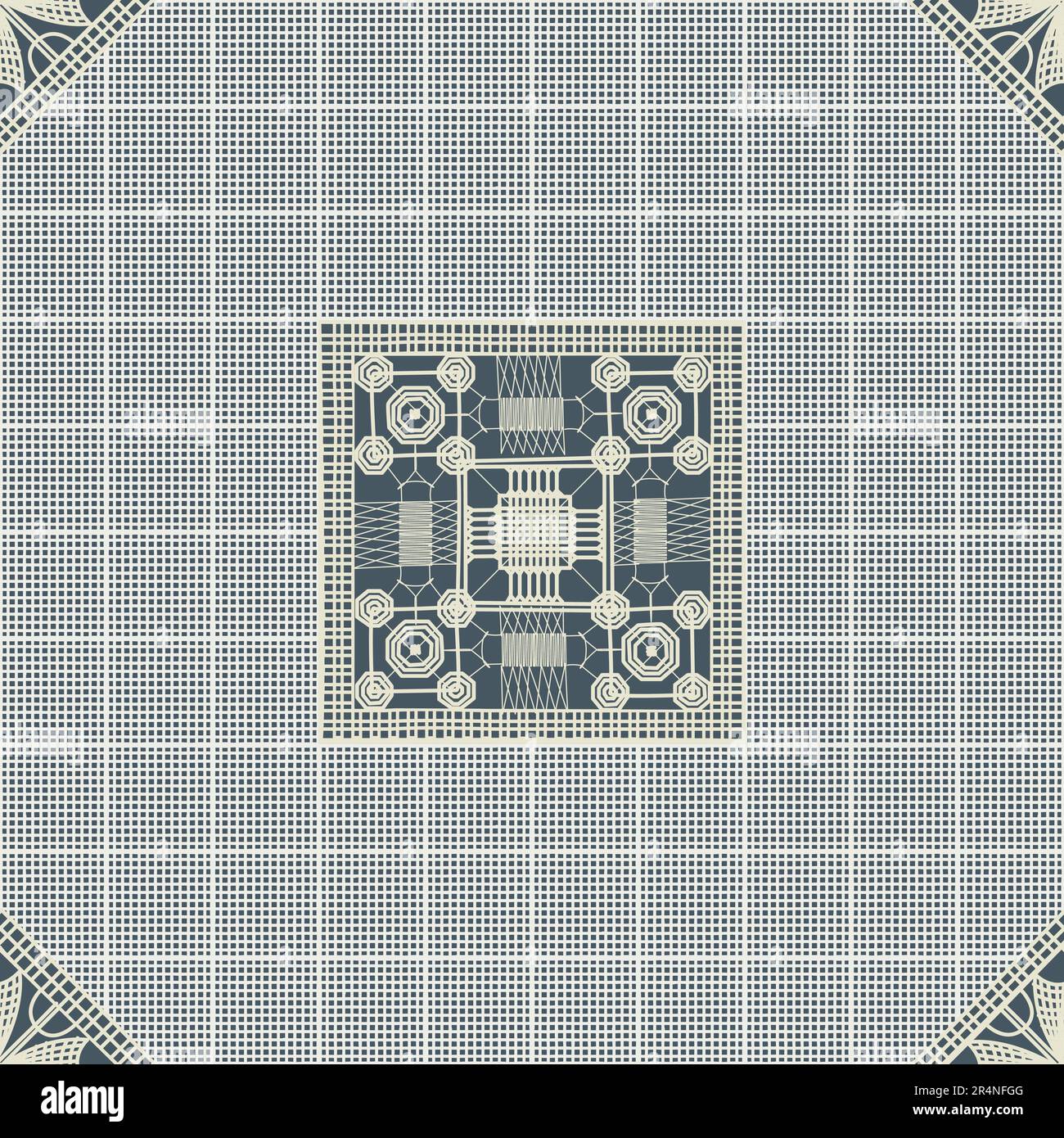 Seamless pattern inspired from traditional Danish Hedebo embroidery ...